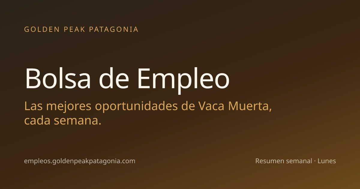 Bolsa de Empleo · Golden Peak Patagonia